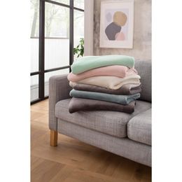 OTTO home Wohndecke &raquo;Jil&laquo; aus super weichem Kuschelfleece, Kuscheldecke, Premium Qualit&auml;t rosa Kunstfaser