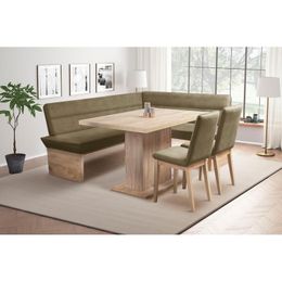 OTTO home Eckbankgruppe &raquo;Beluna + Cross Essecke Sitzgruppe Eckbank K&uuml;chenbank BESTSELLER&laquo; Set, Eckbank, 2 St&uuml;hle und Tisch, 4 Stk. tlg. Sitzgruppe 