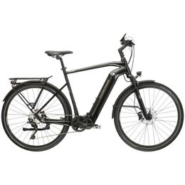 Kross Herren &raquo;E-Trekkingrad Trans Hybrid 6.0 28 Zoll schwarz&laquo; 10 Gang Shimano DEORE XT T8000 Schaltwerk Kettenschaltung Mittelmotor 250 W Pedelec, 