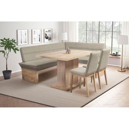 OTTO home Eckbankgruppe &raquo;Beluna + Cross Essecke Sitzgruppe Eckbank K&uuml;chenbank BESTSELLER&laquo; Set, Eckbank, 2 St&uuml;hle und Tisch, 4 Stk. tlg. Sitzgruppe 