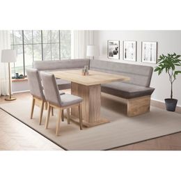 OTTO home Eckbankgruppe &raquo;Beluna + Cross Essecke Sitzgruppe Eckbank K&uuml;chenbank BESTSELLER&laquo; Set, Eckbank, 2 St&uuml;hle und Tisch, 4 Stk. tlg. Sitzgruppe 