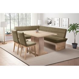 OTTO home Eckbankgruppe &raquo;Beluna + Cross Essecke Sitzgruppe Eckbank K&uuml;chenbank BESTSELLER&laquo; Set, Eckbank, 2 St&uuml;hle und Tisch, 4 Stk. tlg. Sitzgruppe 