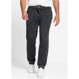 bonprix Damen bonprix Jogginghose aus Baumwolle und Polyester, Regular Fit schwarz 44/46, N-Gr