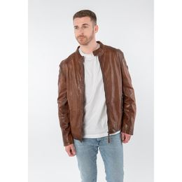 Mauritius Herren Lederjacke &raquo;MMBaydo&laquo; mit Bikerkragen L (50) Trachtenmode