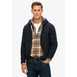 Superdry Herren Kapuzensweatjacke &raquo;ESSENTIAL LOGO ZIP HOODIE HB&laquo; Baumwollmischung, slim fit blau M