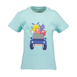 Blue Seven Jungen T-Shirt mit kurzem Arm, mit Druck und unifarben, aus Baumwolle 128