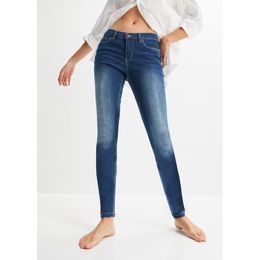 bonprix Damen bonprix Skinny-fit-Jeans Skinny-fit, aus Baumwolle, Polyester, Viskose und Elasthan blau 46, N-Gr