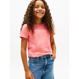 Tommy Hilfiger M&auml;dchen T-Shirt &raquo;TOMMY SCRIPT TEE SS&laquo; Kinder bis 16 Jahre, regular fit 6 (116)