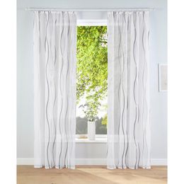 OTTO home Gardine &raquo;Dimona&laquo; Kr&auml;uselband 2 Stk. tlg. 2er-Set, Bestseller, Polyester, Wellen bunt Voile, Polyester