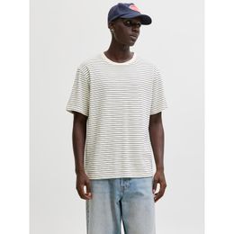 Jack & Jones Jack & Jones Herren Rundhalsshirt &raquo;JJEDOVER STRIPED TEE SS CREW NECK SN&laquo; mit Streifendesign XS