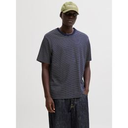 Jack & Jones Jack & Jones Herren Rundhalsshirt &raquo;JJEDOVER STRIPED TEE SS CREW NECK SN&laquo; mit Streifendesign S