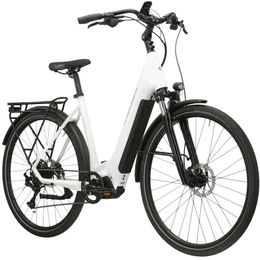 Kross Unisex &raquo;KROSS E-Trekkingrad Trans 5.0 28" wei&szlig; 9 G&auml;nge&laquo; 9 Gang microSHIFT ADVENT M619 Schaltwerk Kettenschaltung Mittelmotor 250 W Pedelec, 