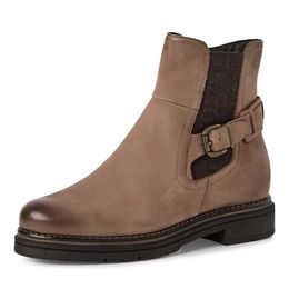 Tamaris Damen Chelseaboots , Blockabsatz, Businessschuh, Stiefelette mit Touch It-Ausstattung 38