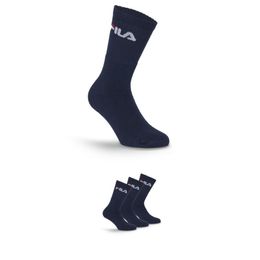 Fila Damen Tennissocken &raquo;UNISEX CREW TENNIS FULL TERRY SOCKS&laquo; 3 Paar tlg. mit verst&auml;rkten Belastungszonen blau 35-38