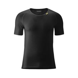 Gonso Herren Funktionsshirt &raquo;Base Shirt M&laquo; Herren Fahrrad-Unterhemd, elastisch und atmungsaktiv Rundhals Radshirt schwarz L