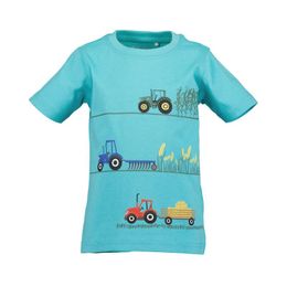 Blue Seven Jungen T-Shirt Basic-Passform, mit Druckapplikation, unifarben oder bedruckt 128