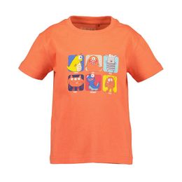 Blue Seven Jungen T-Shirt mit kurzem Arm, mit Druck und unifarben, aus Baumwolle 128