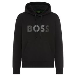 BOSS Green Herren BOSS Green Hoodie &raquo;Soody&laquo;, Regular Fit, Kapuze mit Kordel, K&auml;ngurutasche, Logo-Druck L