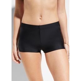bonprix Damen bonprix Bikini-Hose &raquo;Badeshorts&laquo; Badeshorts-Design, bequeme Passform, aus Polyamid und Elasthan schwarz 48, N-Gr
