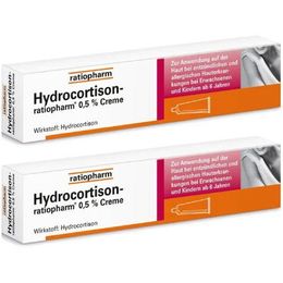 HYDROCORTISON-ratiopharm 0,5% Creme Doppelpackung (2x 30g) 2 St