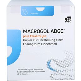Macrogol Adgc plus Elektrolyte Plv.z.H.e.L.z.Einn. 50 St