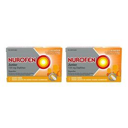 Reckitt Benckiser Deutschland GmbH 2x Nurofen Junior 125 mg Z&auml;pfchen Doppelpackung 10 St
