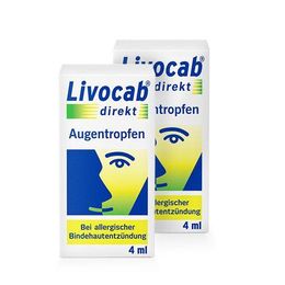 Livocab direkt Augentropfen Doppelpackung (2x4 ml) 2 St