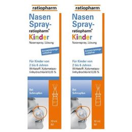 NASENSPRAY-ratiopharm Kinder kons.frei Doppelpackung (2x10 ml) 2 St