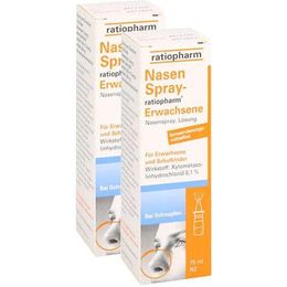 Nasenspray-ratiopharm Erwachsene Doppelpackung (2x 15ml) 30 ml