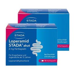 Loperamid STADA akut 2 mg Hartkapseln Doppelpackung (2x 10St) 2 St