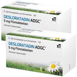 Desloratadin Adgc 5 mg Filmtabletten Doppelpackung (2x 100St) 2 St