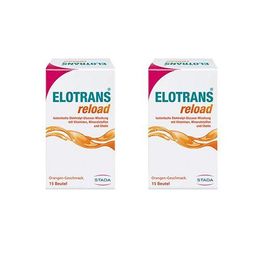 STADA Elotrans reload Elektrolyt-Pulver mit Vitaminen (2 x 15 St) 30 St