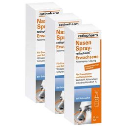 Nasenspray ratiopharm Erwachsene (3 x 15ml)