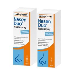 ratiopharm NasenDuo Nasenspray Doppelpackung (2x 10ml) 20 ml