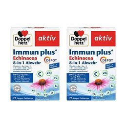 Queisser Doppelherz Immun plus Echinacea Depot Tabletten Set (2x 20St) 40 St