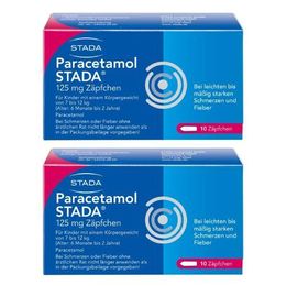 Paracetamol STADA 125 mg Z&auml;pfchen Set (2x 10St) 2 St