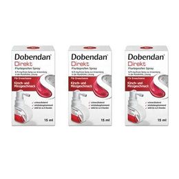 Reckitt Benckiser Deutschland GmbH 3x Dobendan Direkt Flurbiprofen Spray 8,75mg/Dos.Mund 15 ml