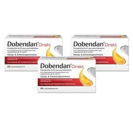 Reckitt Benckiser Deutschland GmbH 3x Dobendan Direkt Flurbiprofen 8,75 mg Lutschtabl. 24 St