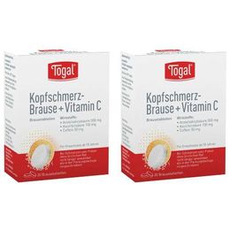 Togal Kopfschmerz-Brause + Vit.C Brausetabletten Set (2x 20St) 2 St