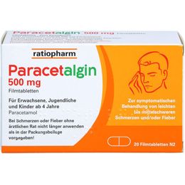 ratiopharm Paracetalgin 500 mg Filmtabletten 20 St