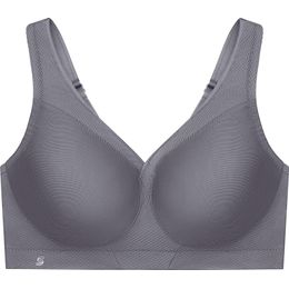 Glamorise Damen Sport-BH ohne B&uuml;gel mit nahtlosen Cups anthrazit Gr&ouml;&szlig;e 95B