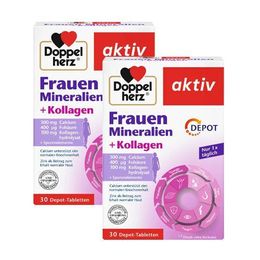 Queisser Doppelherz Frauen Mineralien+Kollagen Depot Tabl. Doppelpackung (2x30St) 60 St