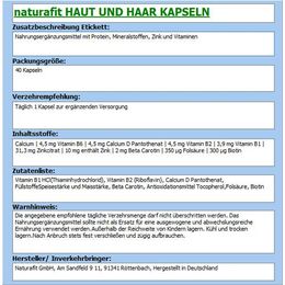 naturafit&reg; Naturafit Haut und Haarkapseln 40 St