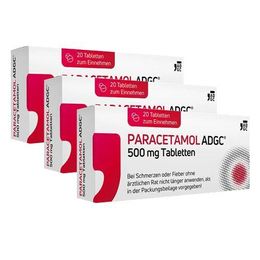 Paracetamol Adgc 500 mg Tabletten 3x20 St