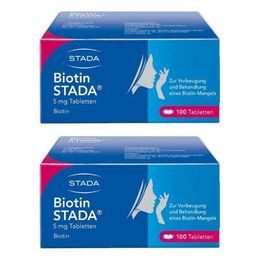 Biotin STADA 5 mg Tabletten Doppelpackung (2x 100St) 2 St