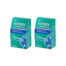 BAYER Aspirin Complex Granulat-Sticks 500 mg/30 mg Gran. Set (2x 10 St) 2 St