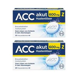 HEXAL&reg; Acc akut 600 Z Hustenl&ouml;ser Brausetabletten Set (2x 20St) 2 St
