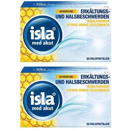 Isla Med akut Zitrus-Honig Pastillen Set (2x 50St) 2 St