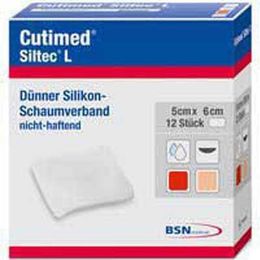 BSN Cutimed Siltec L Schaumverb.5x6 cm d&uuml;.san.haf. 12 St