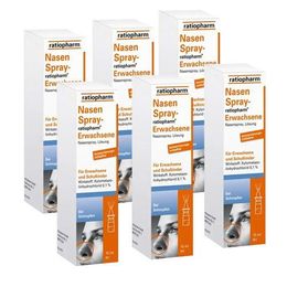 Nasenspray-ratiopharm Erwachsene (6x 10ml) 60 ml